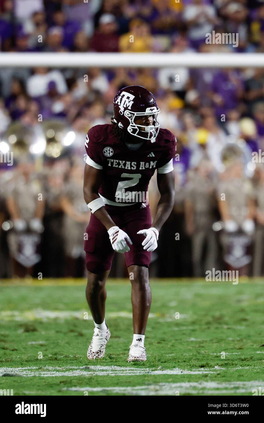 Texas A&M wide receiver Terry Bussey (2) lines up for the snap during a ...