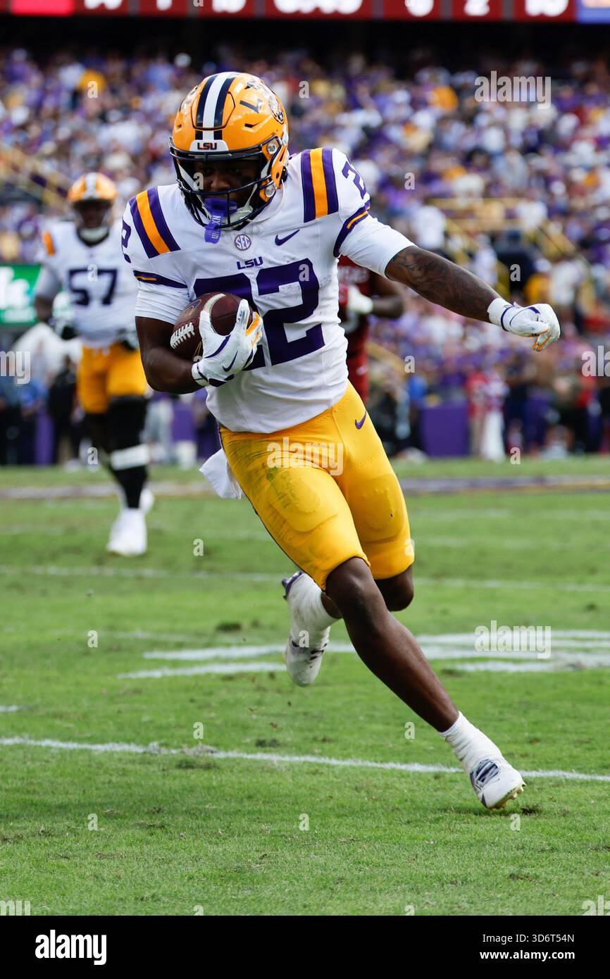 LSU running back Harlem Berry (22) carries the ball during a NCAA ...