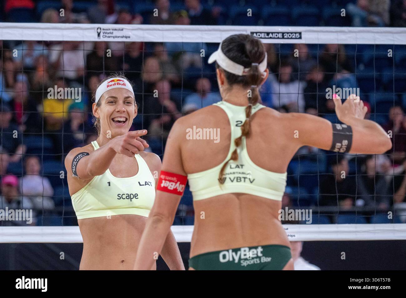 ADELAIDE, AUSTRALIA - NOVEMBER 22: Tina Graudina (Player 1 - LAT ...