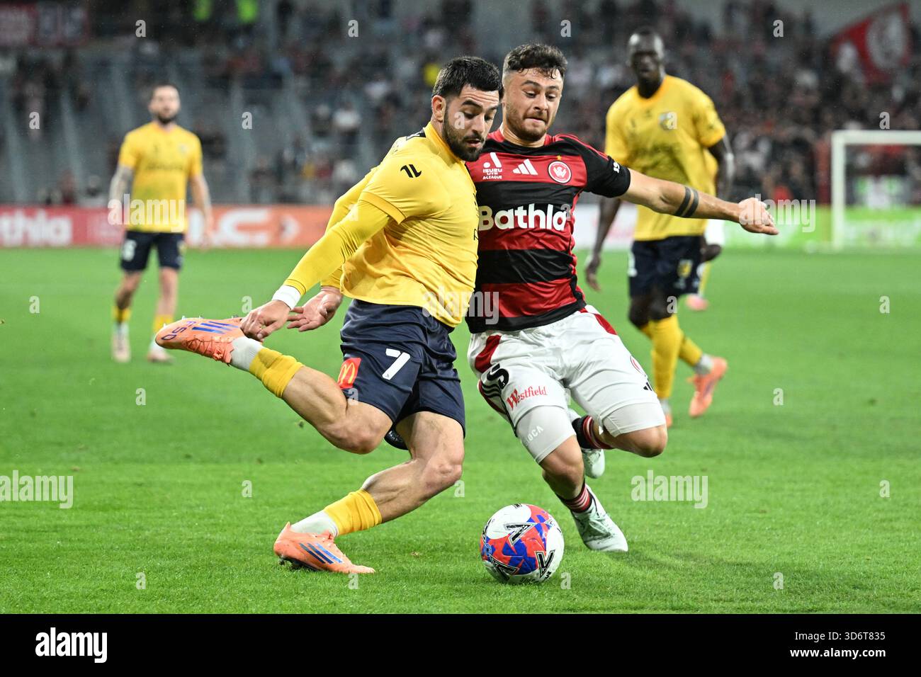 Christian Theoharous of the Mariners and Dylan Scicluna of the ...