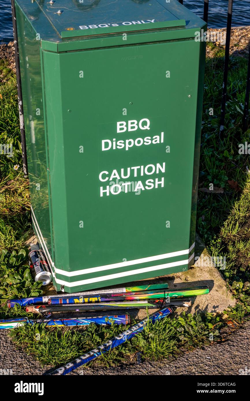 Fire resistant disposal bin hi-res stock photography and images - Alamy