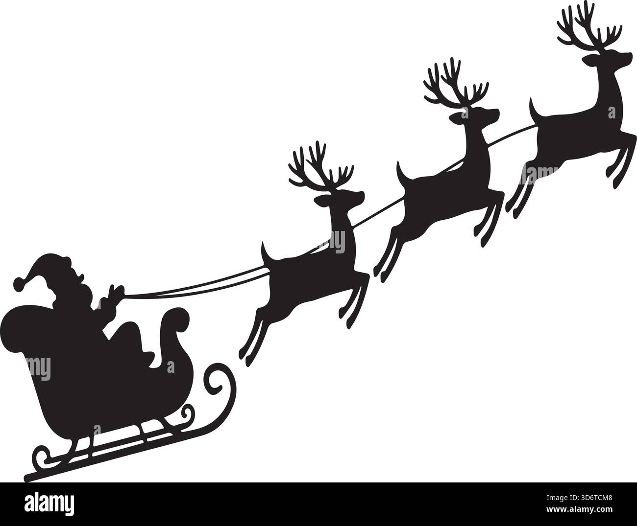 White reindeer night Stock Vector Images - Alamy