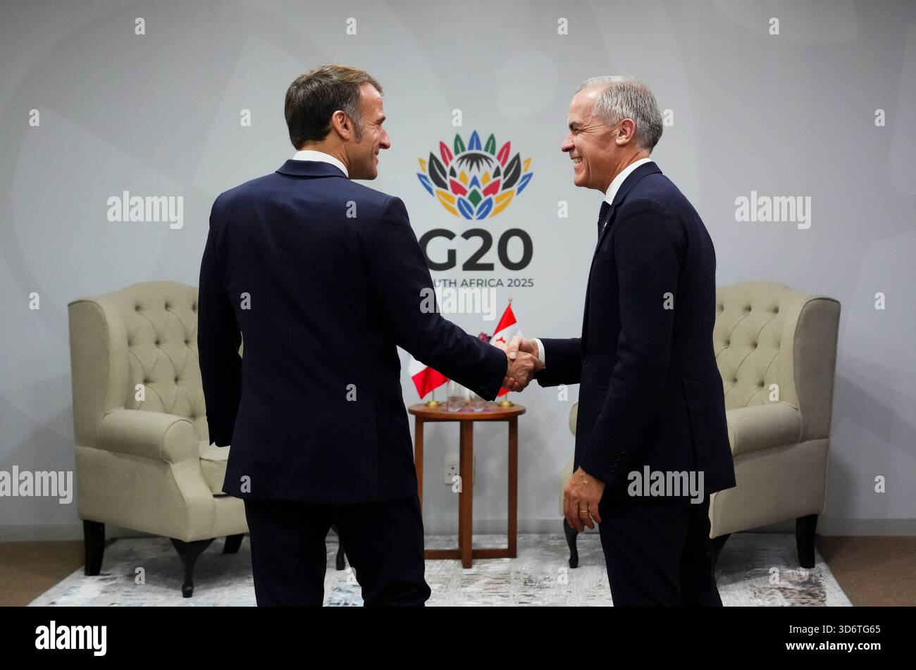 Prime Minister Mark Carney takes part in a bilateral meeting with ...