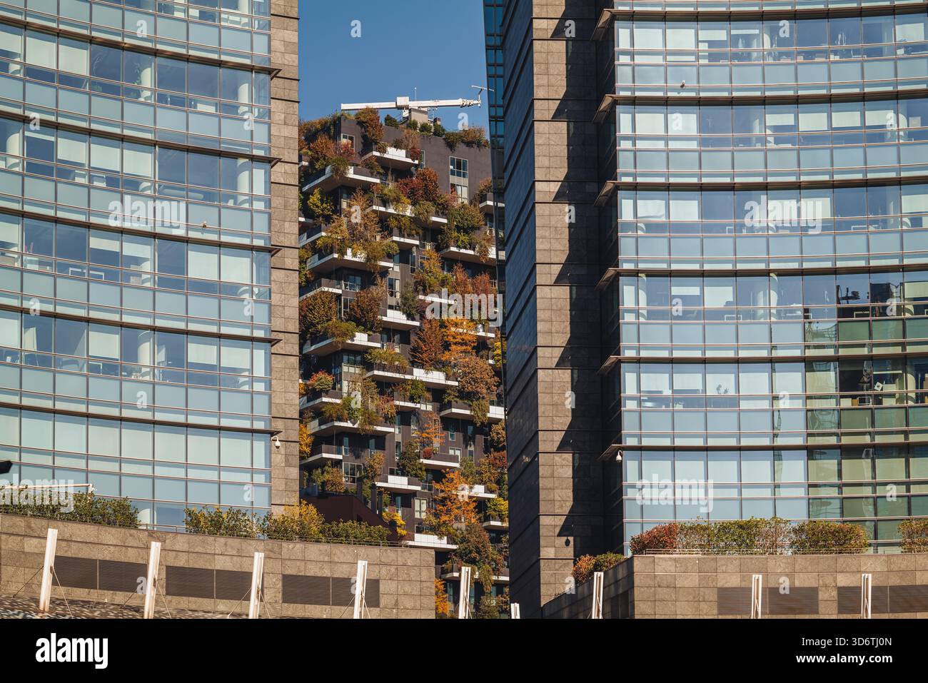 Milan, Italy - 27 October 2025: The famous Bosco Verticale building in ...