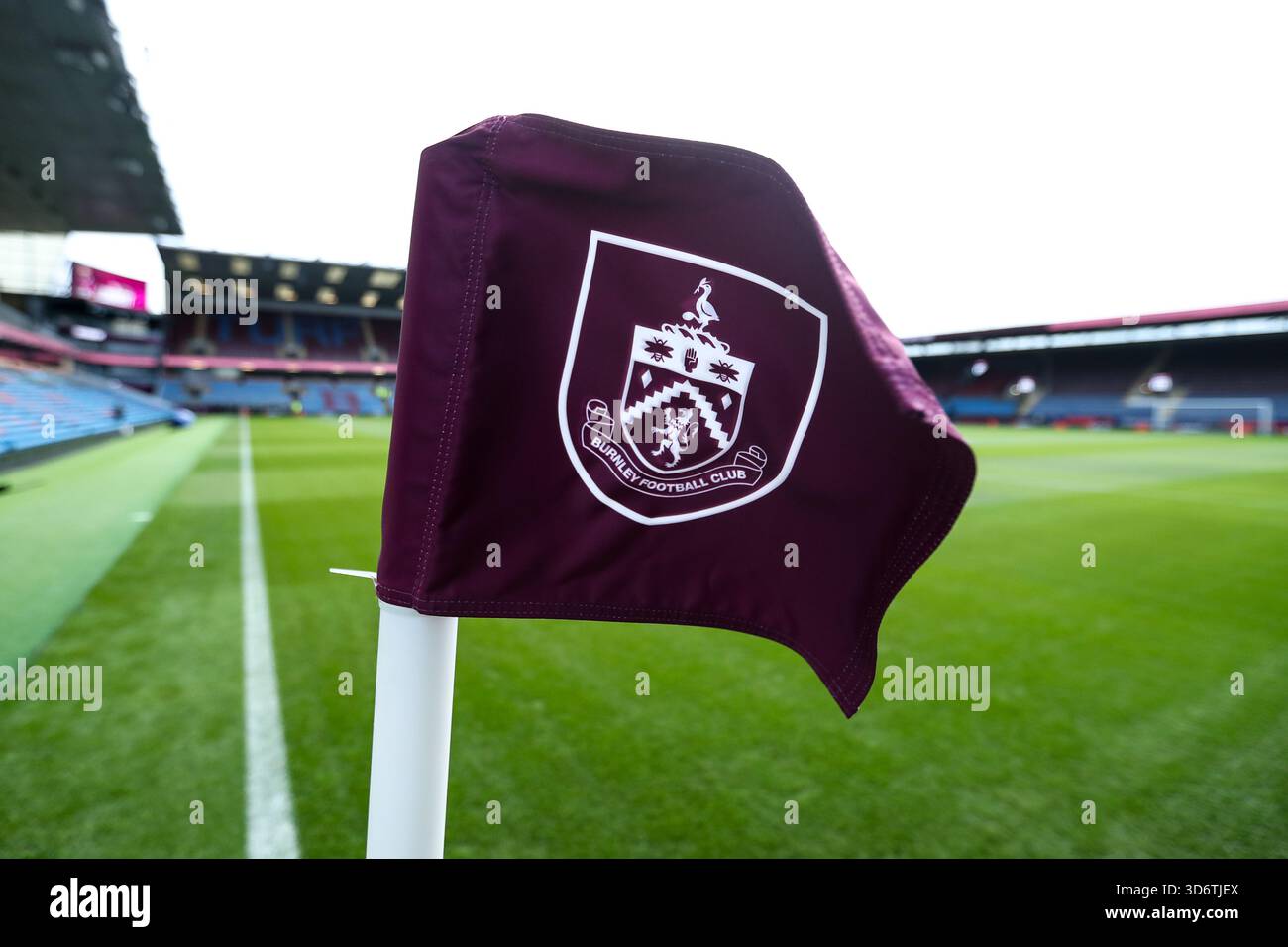 Burnley corner flag ahead of the Premier League match Burnley vs ...