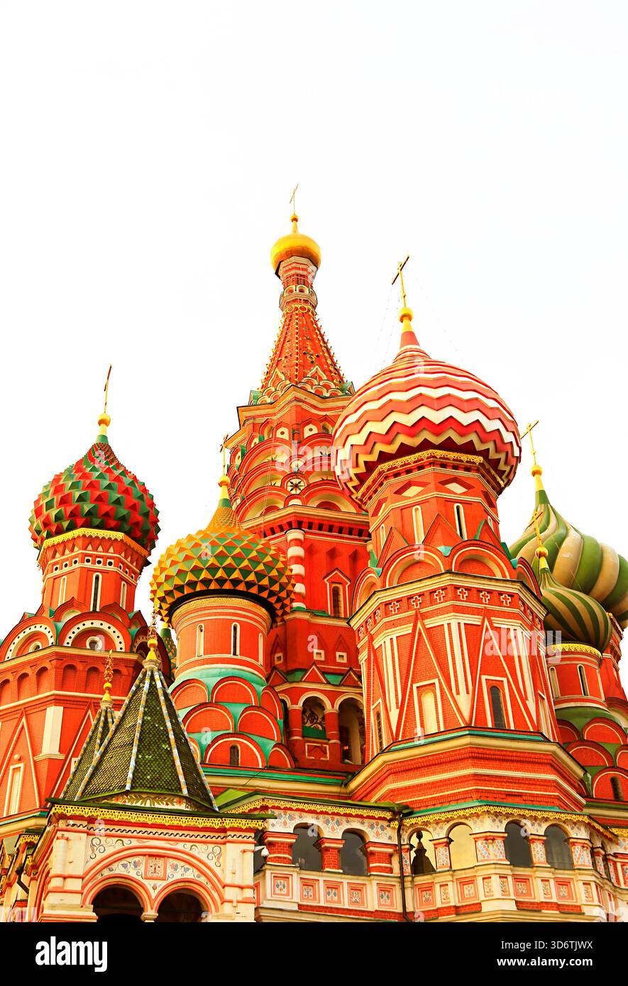 Fragment view of Saint Basil's Cathedral (Cathedral of Vasily the ...
