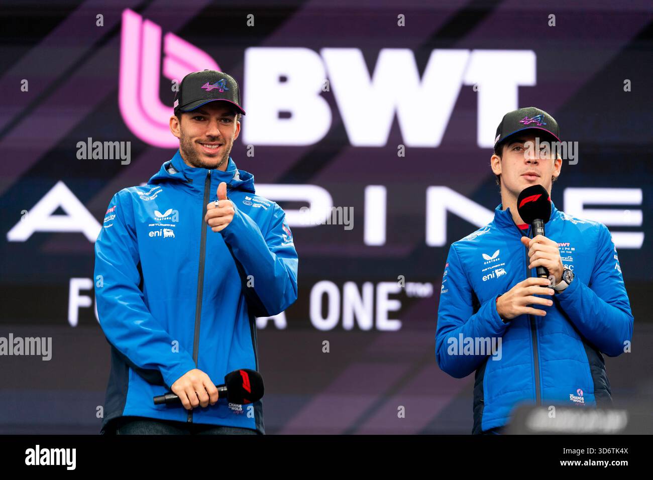 French Formula One driver Pierre Gasly and Argentine Formula One driver ...