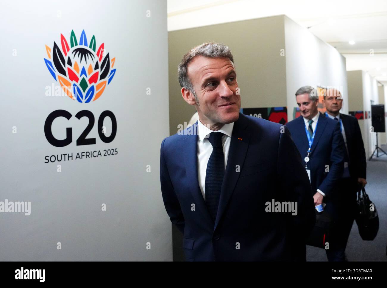 French President Emmanuel Macron arrives to take part in a bilateral ...