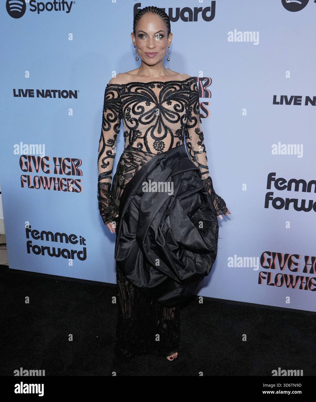 Goapele arrives at the Give Her FlowHERS Gala 2025 held at the Beverly ...