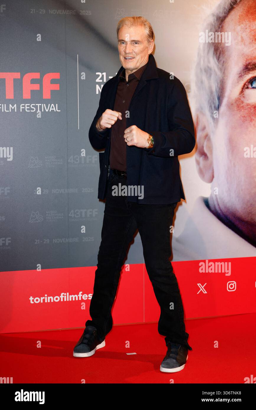 TURIN, ITALY - NOVEMBER 22: Dolph Lundgren poses at the photocall of ...