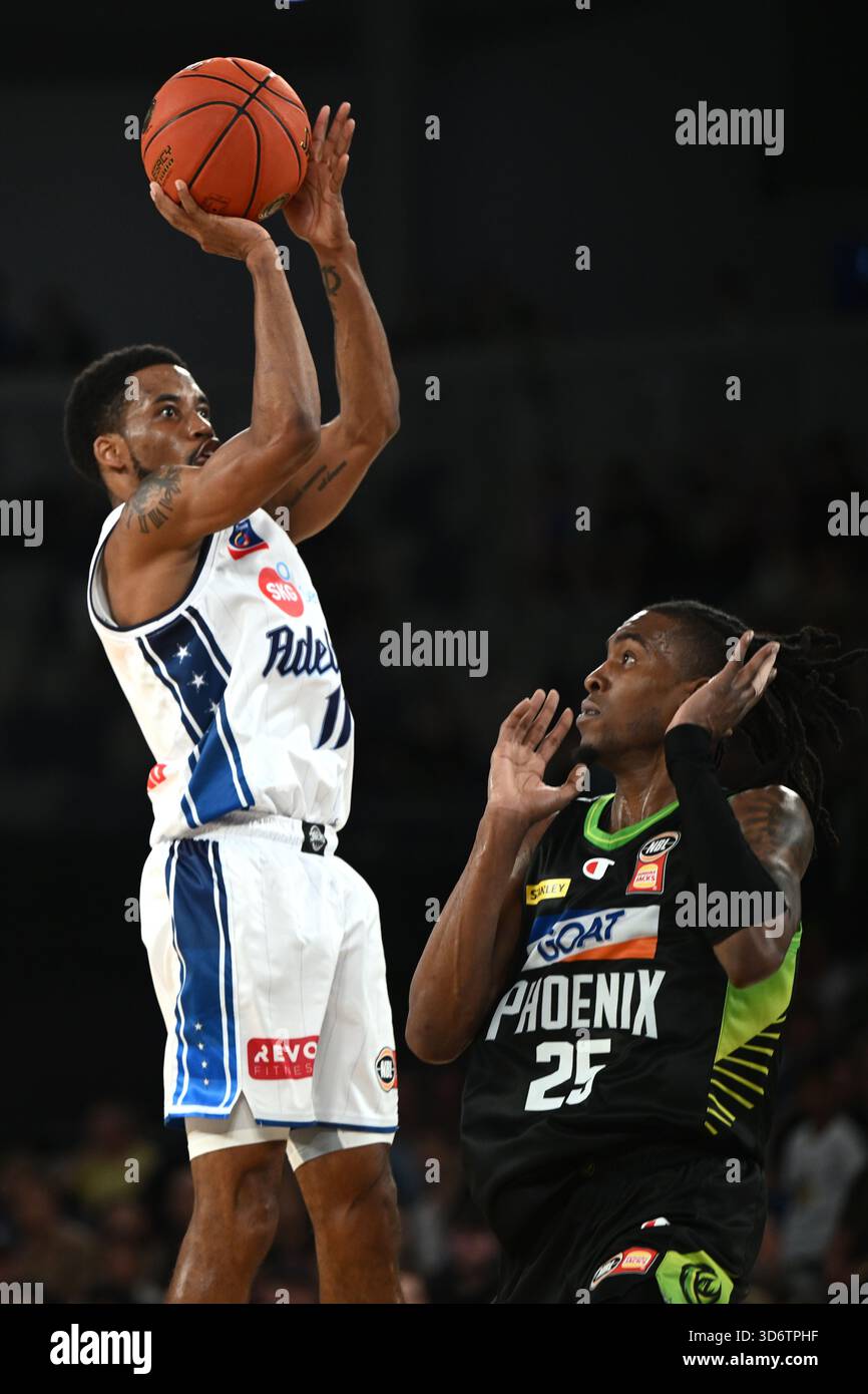 Bryce Cotton of the 36ers (left) during the NBL Round 10 match between ...