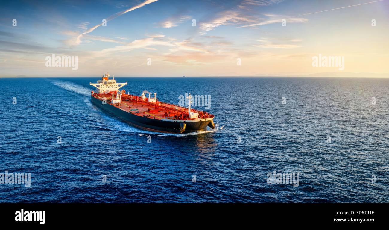 Crude oil tanker sunset hi-res stock photography and images - Alamy