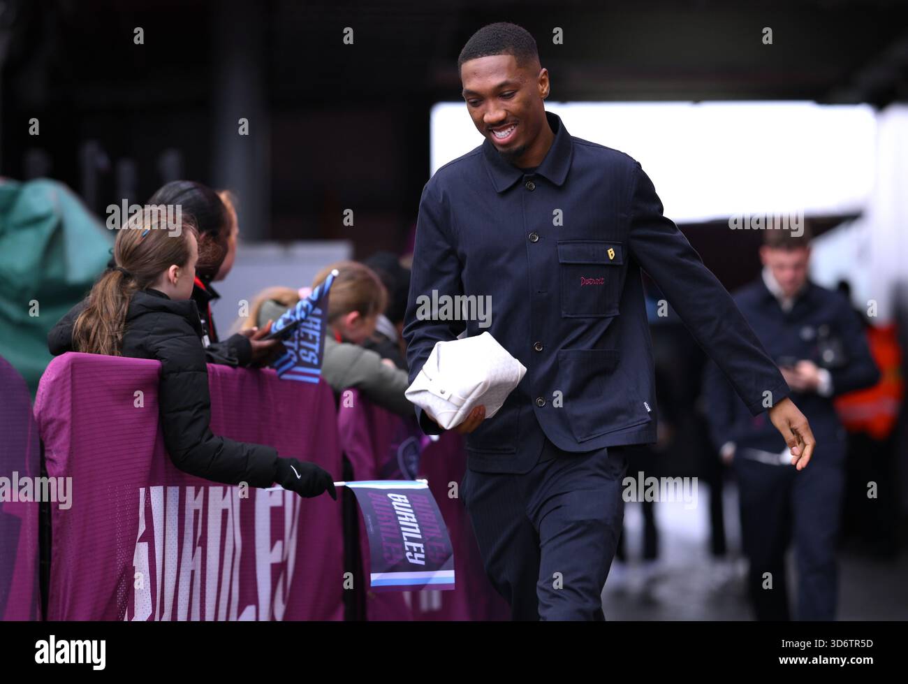 Burnley's Jaidon Anthony arrives to the ground ahead of the Premier ...