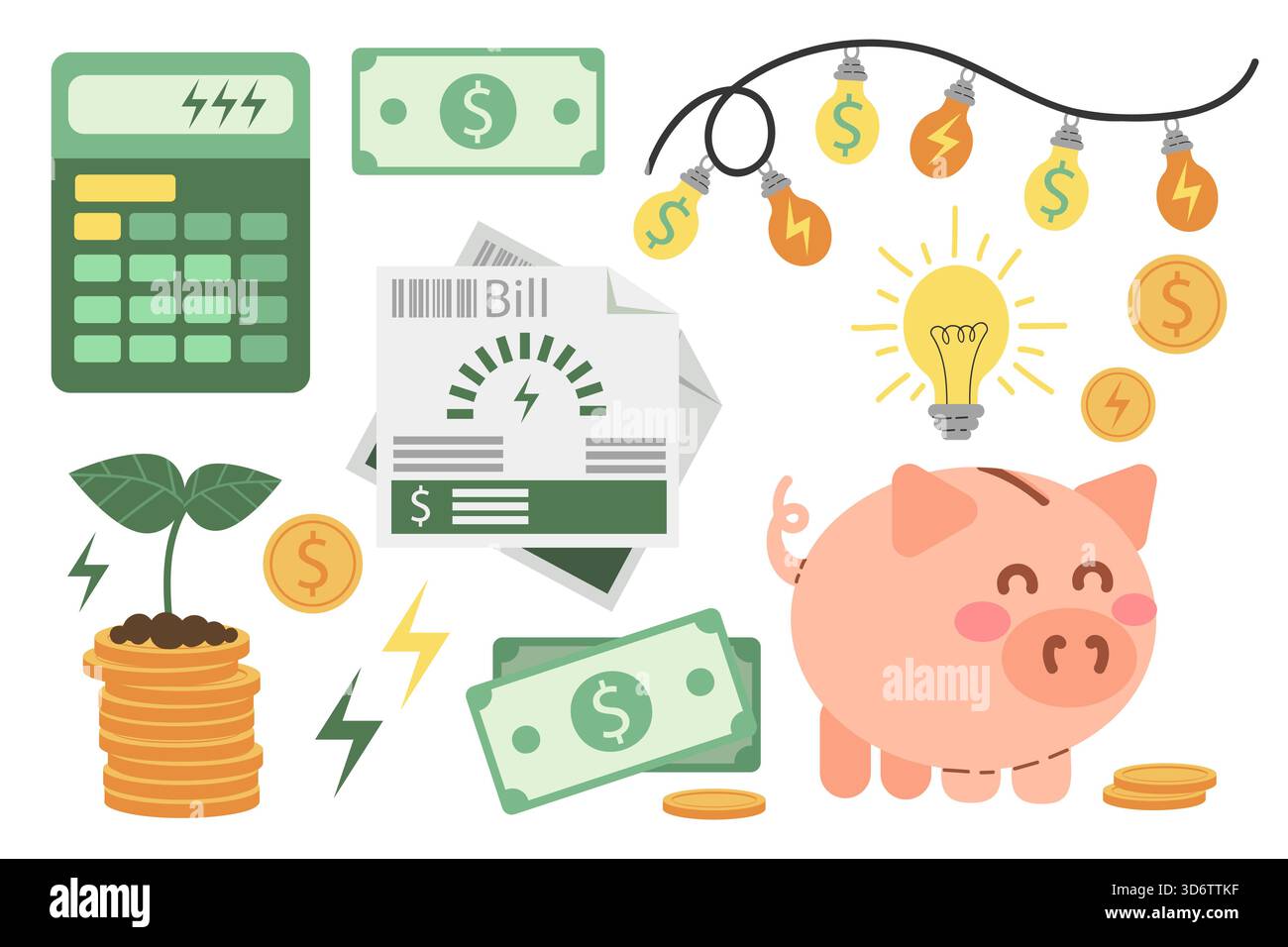 Simple set financial related Stock Vector Images - Alamy
