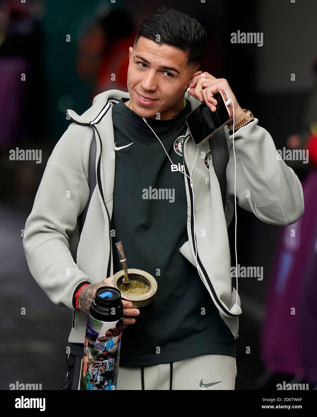 Burnley, England, 22nd November 2025. Enzo Fernández of Chelsea during ...