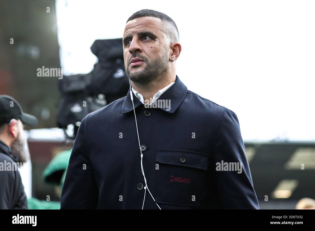 Kyle Walker of Burnley arrives at stadium ahead of the Premier League ...