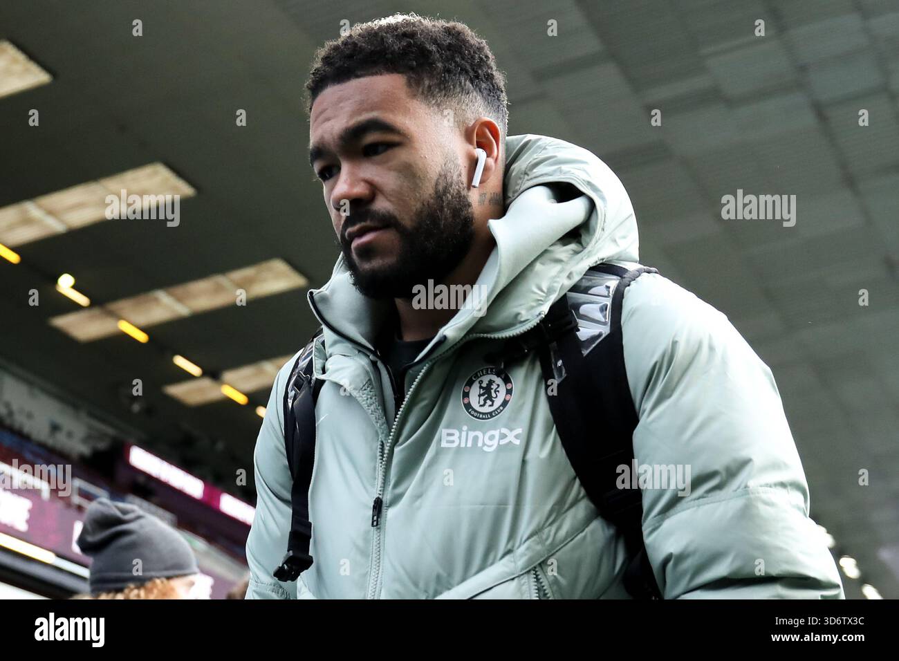 Reece James of Chelsea arrives at stadium ahead of the Premier League ...