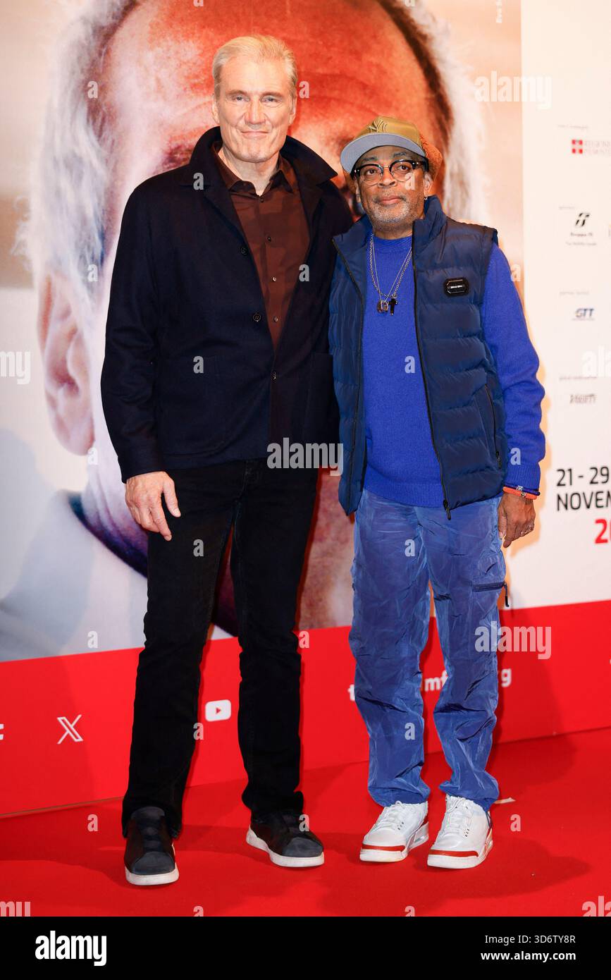 TURIN, ITALY - NOVEMBER 22: Dolph Lundgren, Spike Lee pose at the ...
