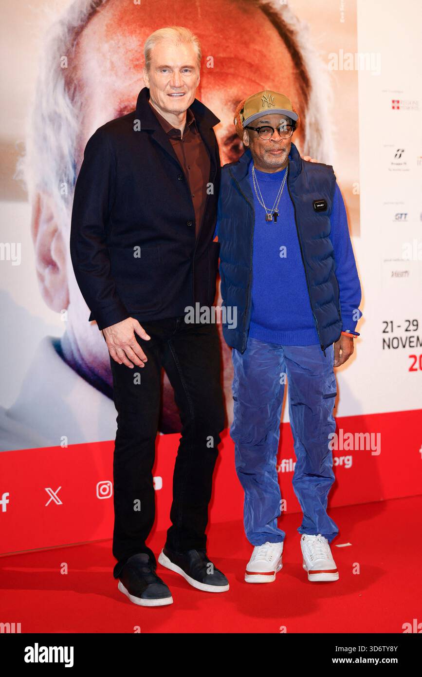 TURIN, ITALY - NOVEMBER 22: Dolph Lundgren, Spike Lee pose at the ...