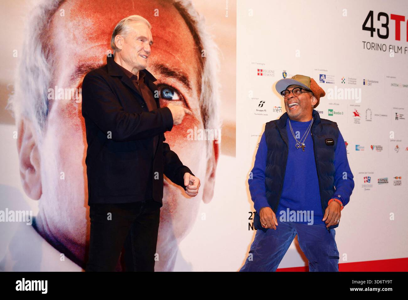 TURIN, ITALY - NOVEMBER 22: Dolph Lundgren, Spike Lee pose at the ...