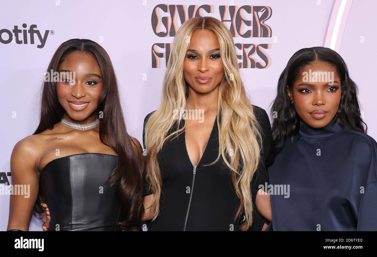 21 November 2025 - Beverly Hills, California - Normani, Ciara, Ryan ...
