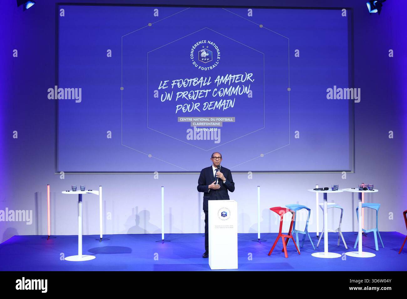 Illustration during the Press Conference of French team at INF ...