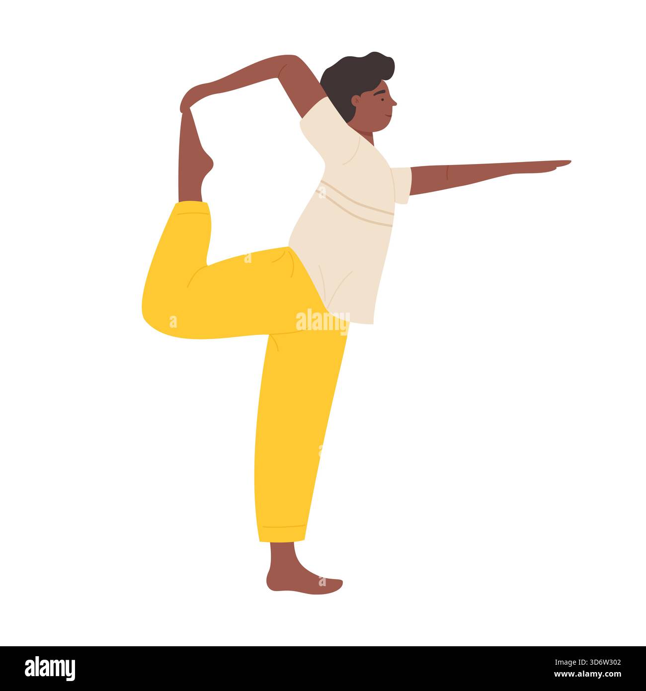 Young dancer training in Stock Vector Images - Alamy