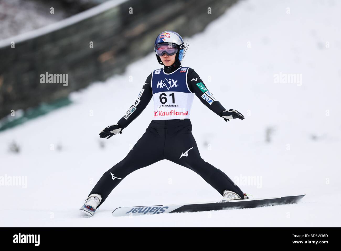 Lillehammer 20251122. Japan's Sara Takanashi in the final round of the ...