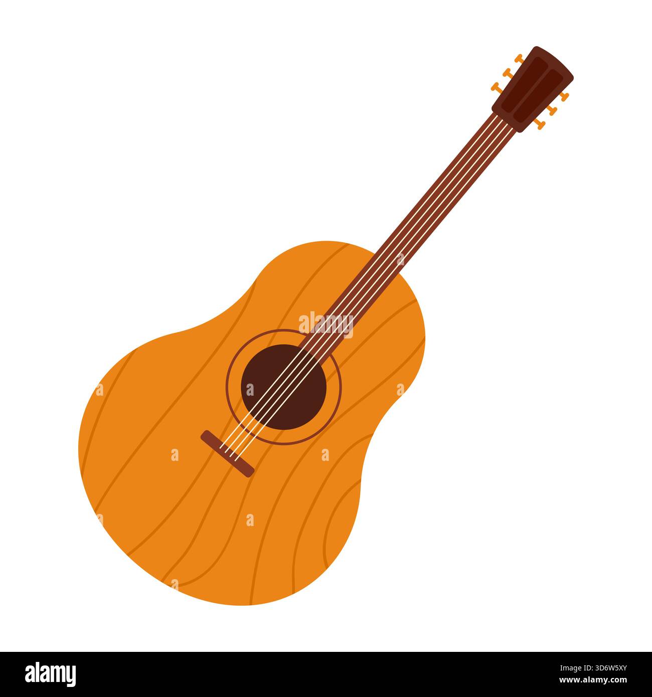 Traditional Argentina guitar isolated on white background for music and ...