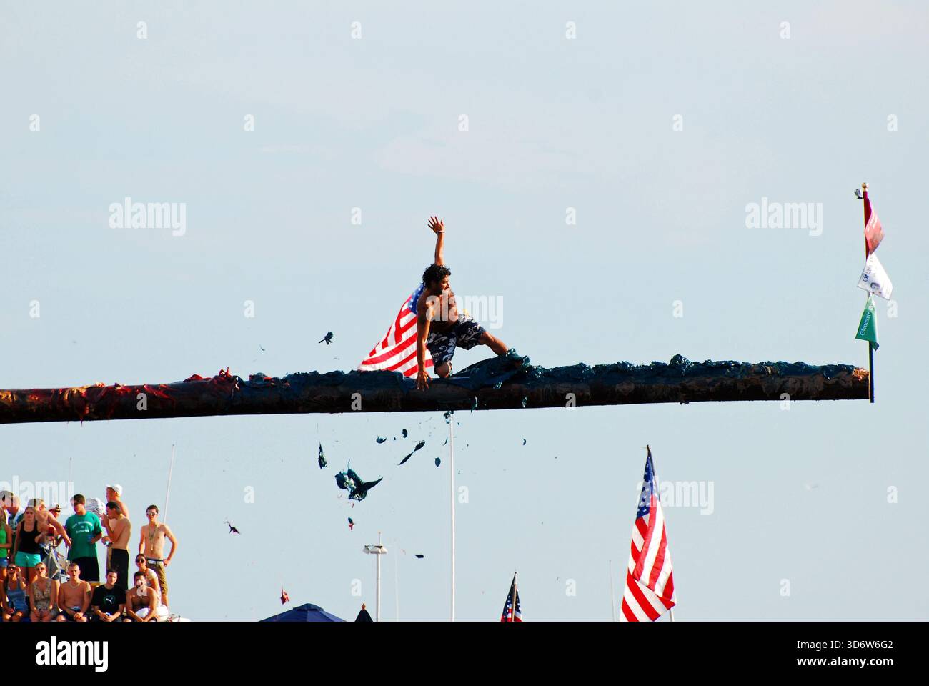 Grease pole fall hi-res stock photography and images - Alamy