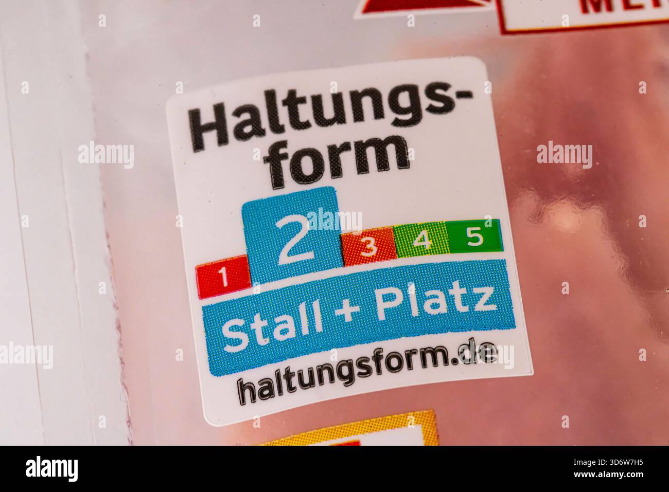 Ökolabel auf der Verpackung von Lebensmittel, Aufdruck auf der ...