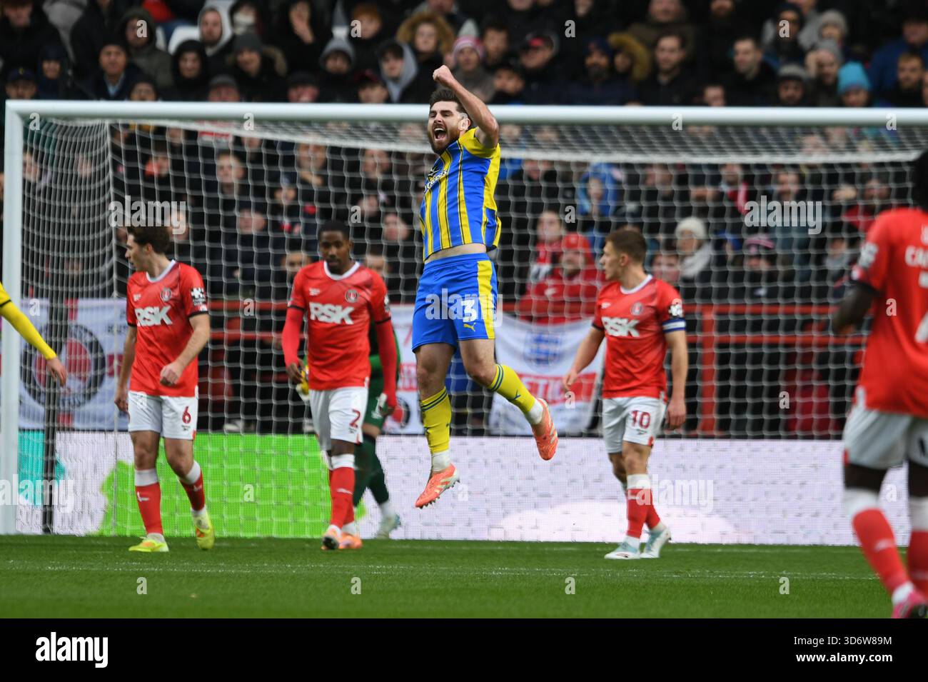 London, England. 22nd Nov 2025. Ryan Manning celebrates after scoring ...