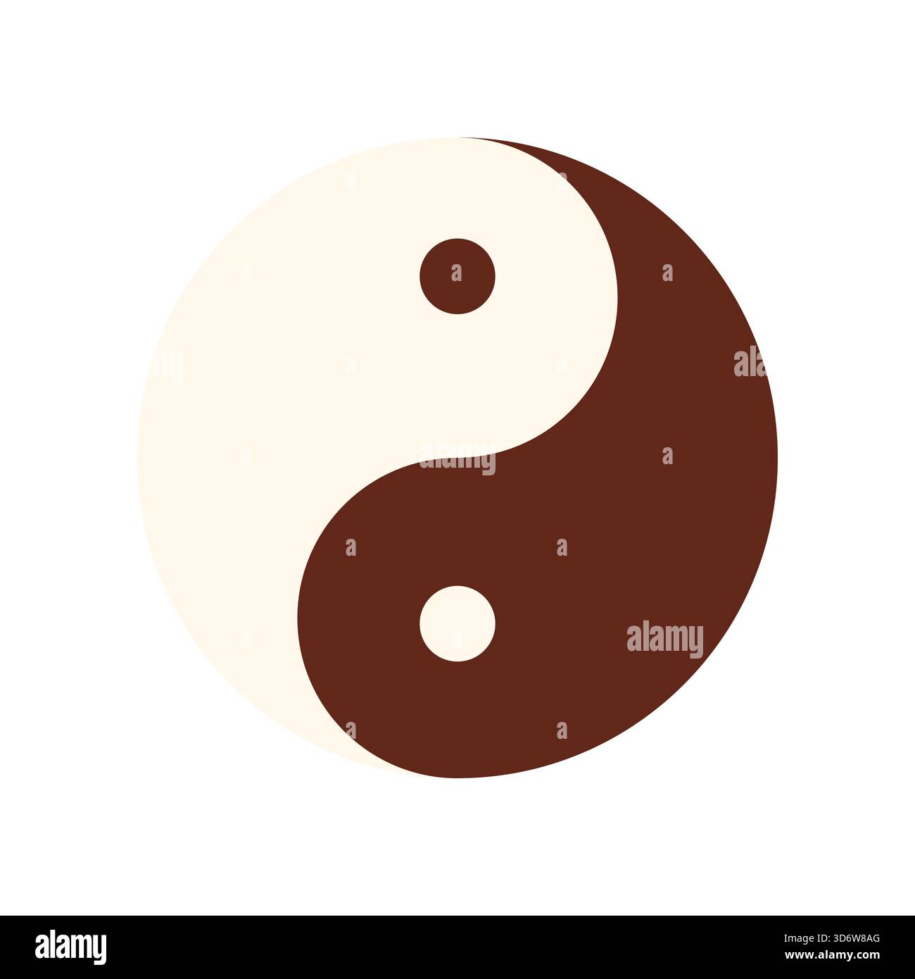 Classic isolated yin yang symbol representing Chinese balance and ...