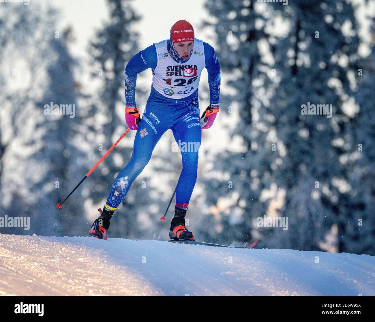 GÄLLIVARE, SWEDEN 20251121 #GRAHN AntonSWE IFK Mora SK Photo: Ulf Palm / TT / Code 9110 This ...