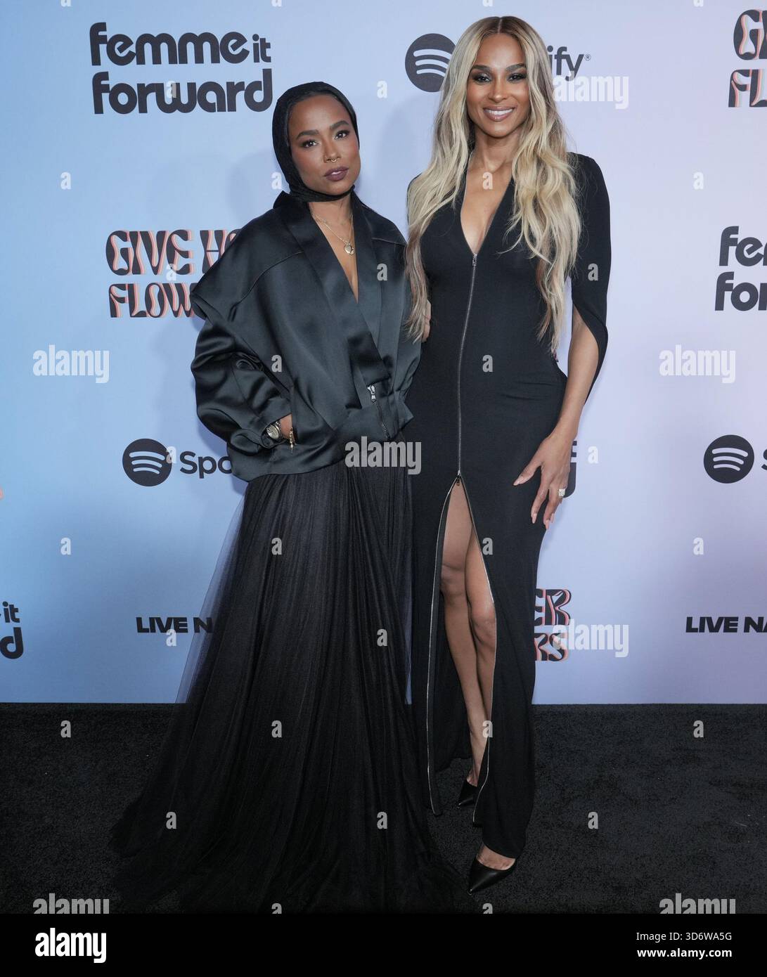 (L-R) Heather Lowery and Ciara at the Give Her FlowHERS Gala 2025 held ...