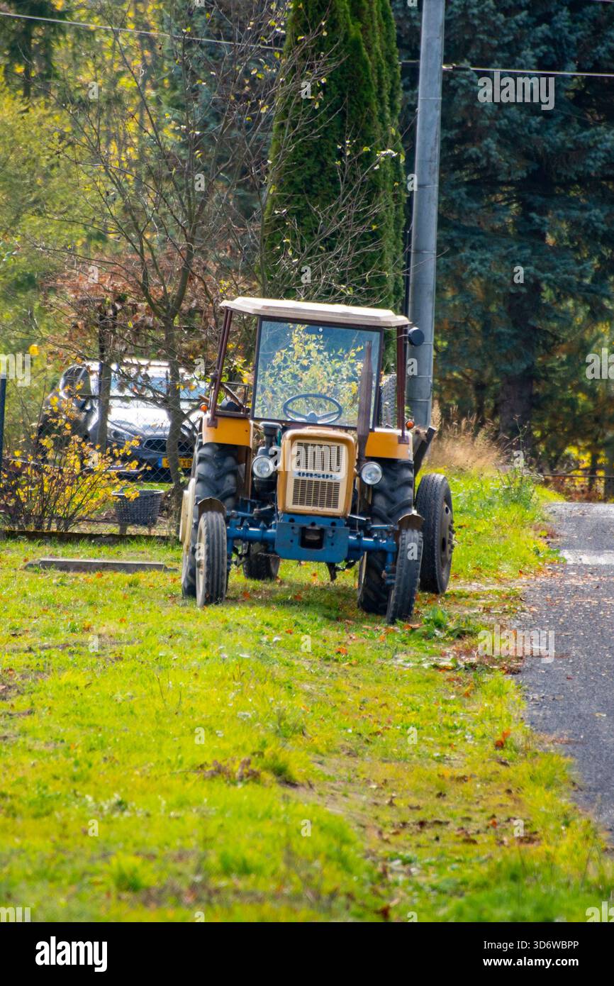 Lezajsk, Poland - October 23, 2025: Ursus Polish agricultural tractor ...