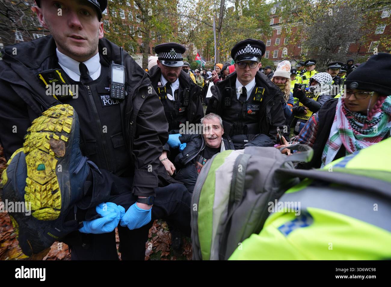Police remove people from the Defend Our Juries protest in support of ...