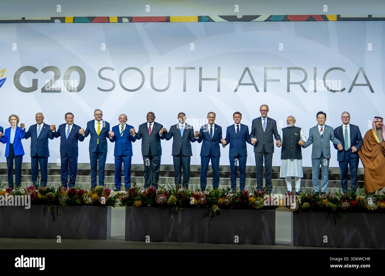 22 November 2025, South Africa, Johannesburg: Federal Chancellor ...