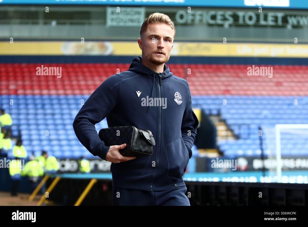 Kyle Dempsey of Bolton Wanderers ahead of the Bolton Wanderers v ...