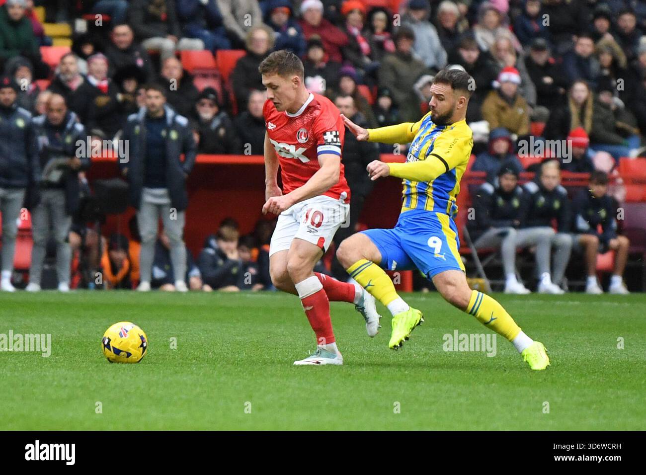 London, England. 22nd Nov 2025. Greg Docherty and Adam Armstrong during ...