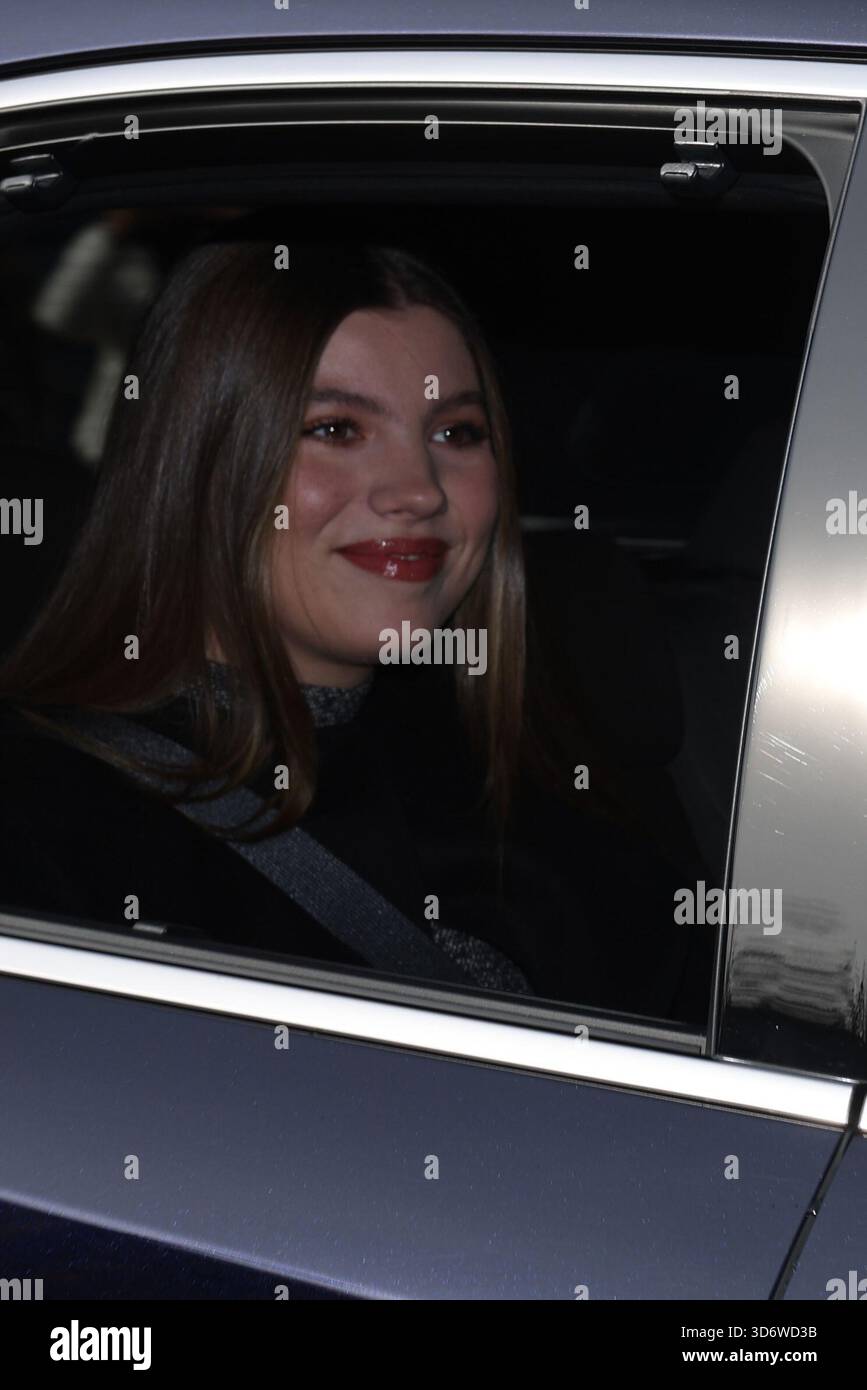 The Infanta Sofia on her arrival at El Pardo Palace, on November 22 ...