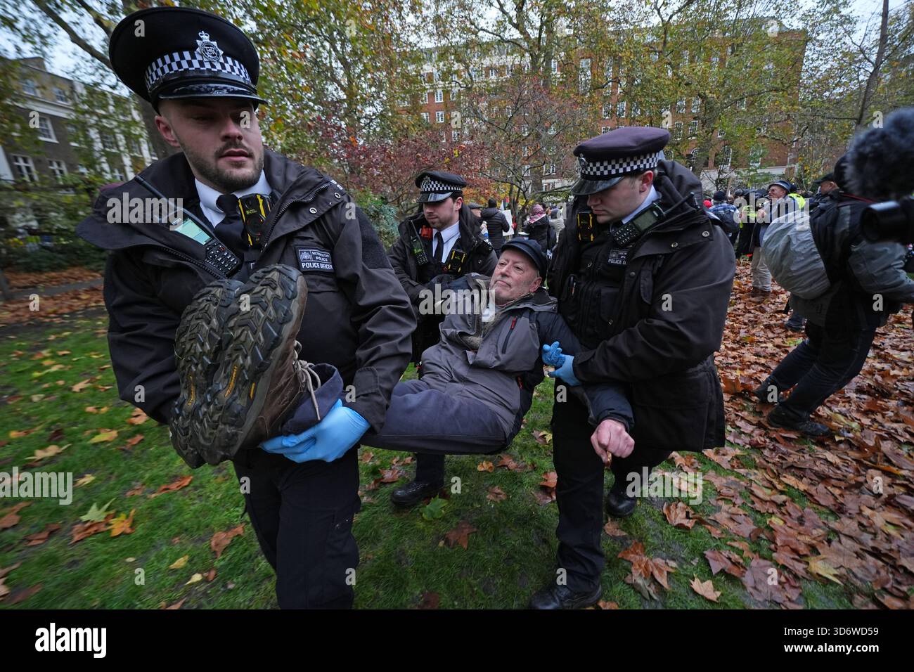 Police remove people from the Defend Our Juries protest in support of ...