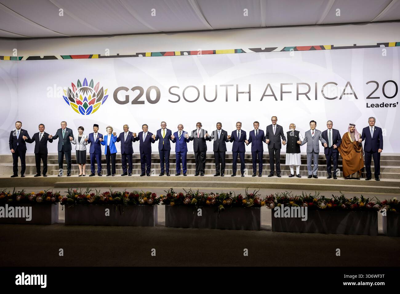 Leaders pose for a group photo, on the opening day of the G20 Leaders ...
