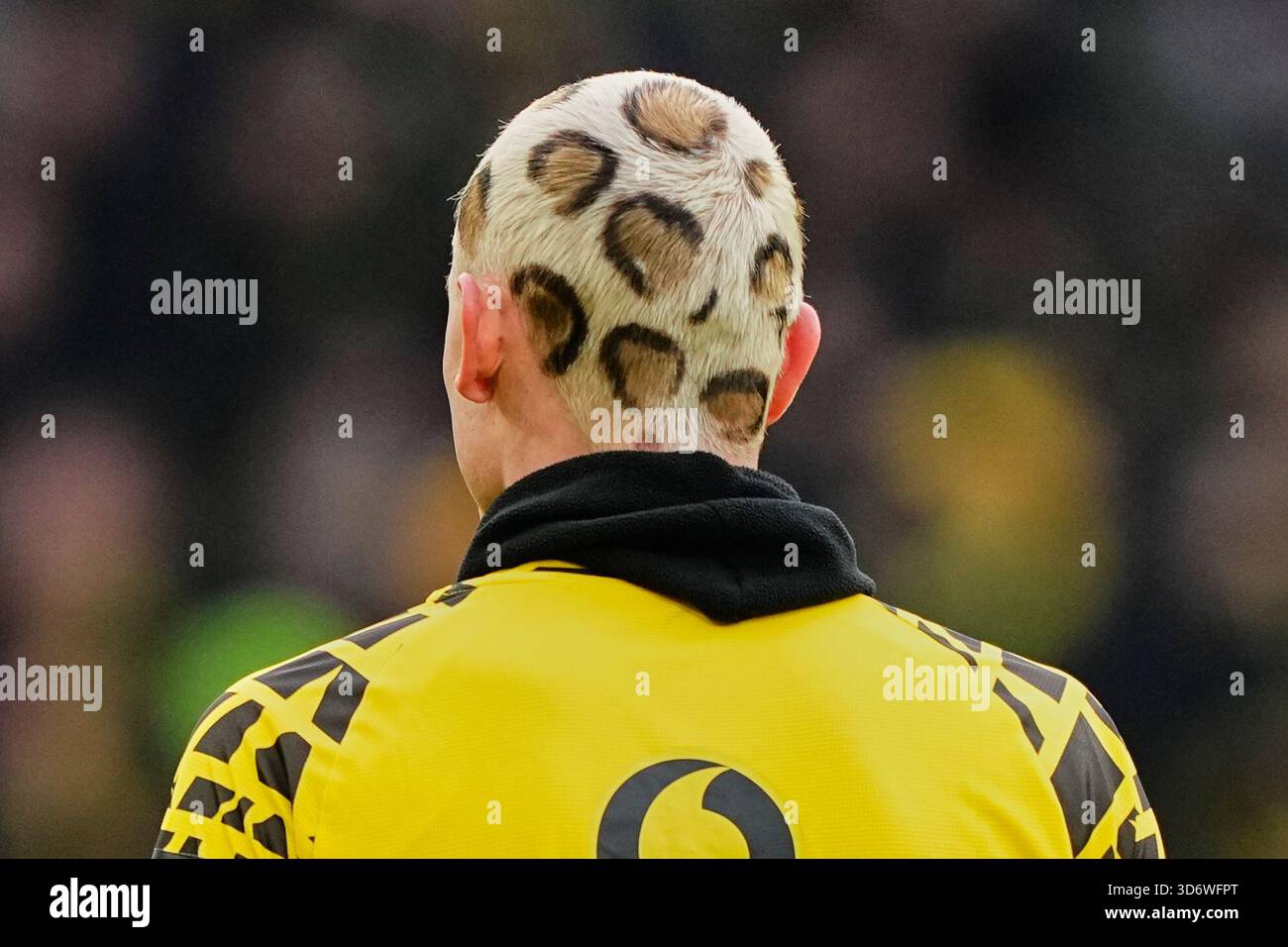 Dortmund's Julian Ryerson warms up during the German Bundesliga soccer ...