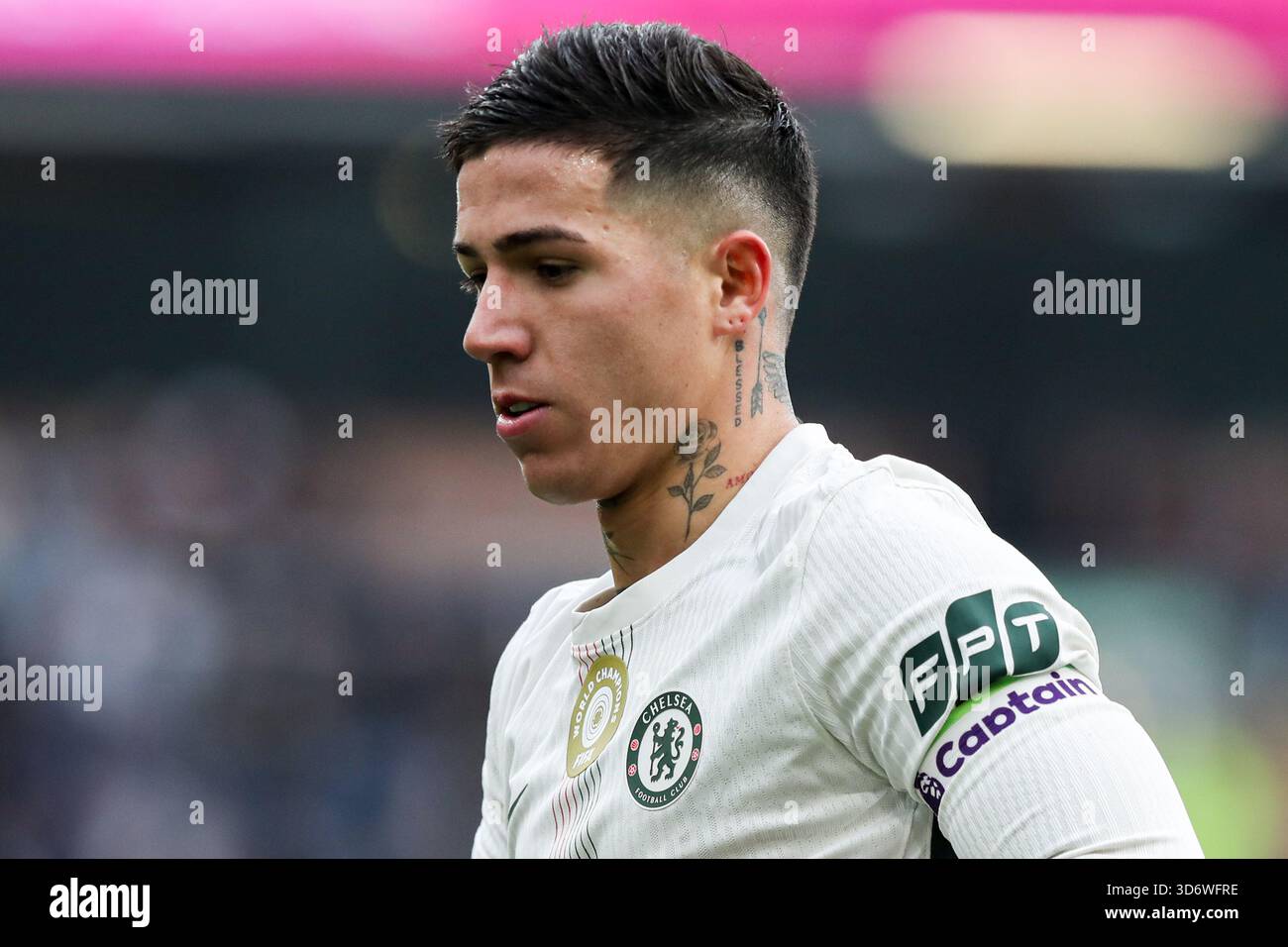 Enzo Fernandez of Chelsea during the Premier League match Burnley vs Chelsea at Turf Moor ...