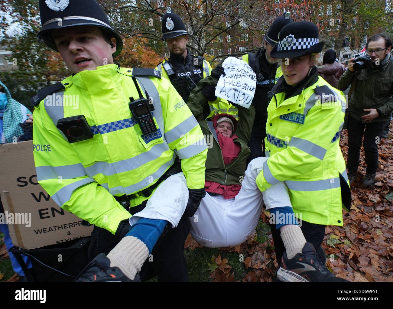 Police remove people from the Defend Our Juries protest in support of ...