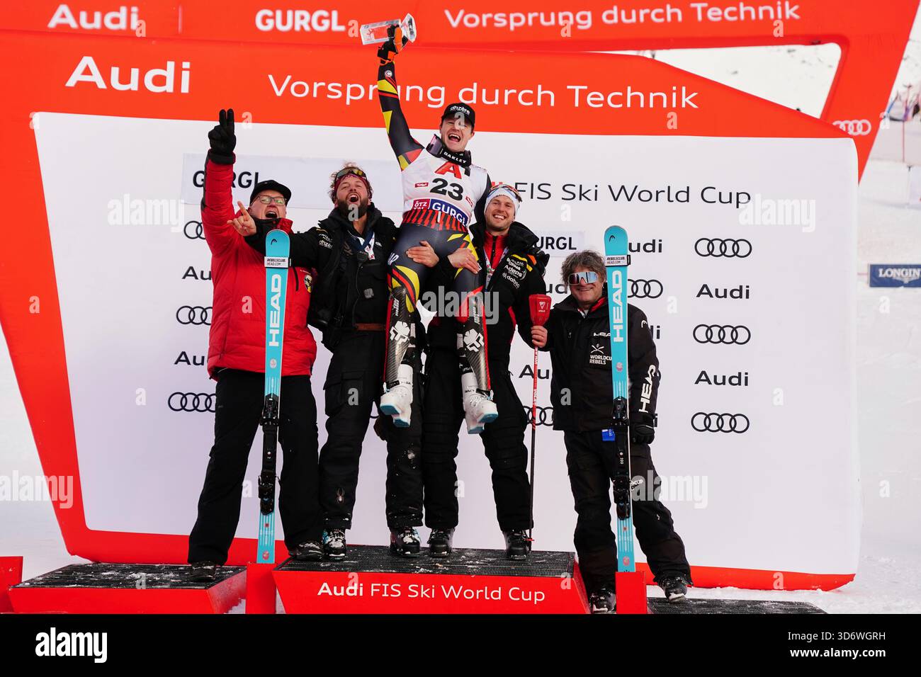 Belgium's Armand Marchant celebrates with the team after taking second ...