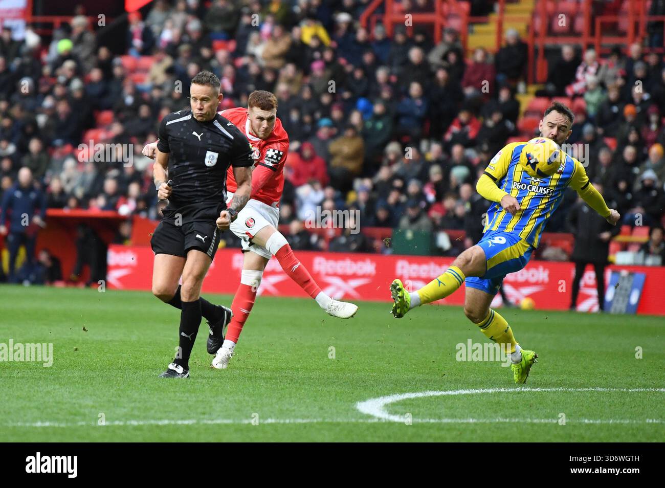 London, England. 22nd Nov 2025. Sonny Carey during the Sky Bet EFL ...