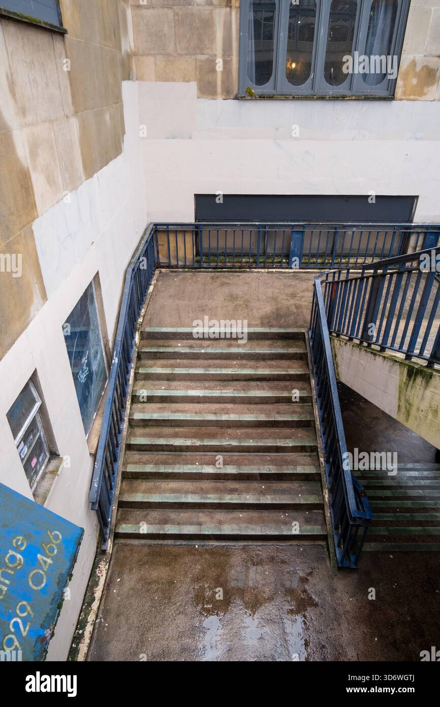 Stairs from Fairfax Street to Union Street Bristol, UK Stock Photo - Alamy