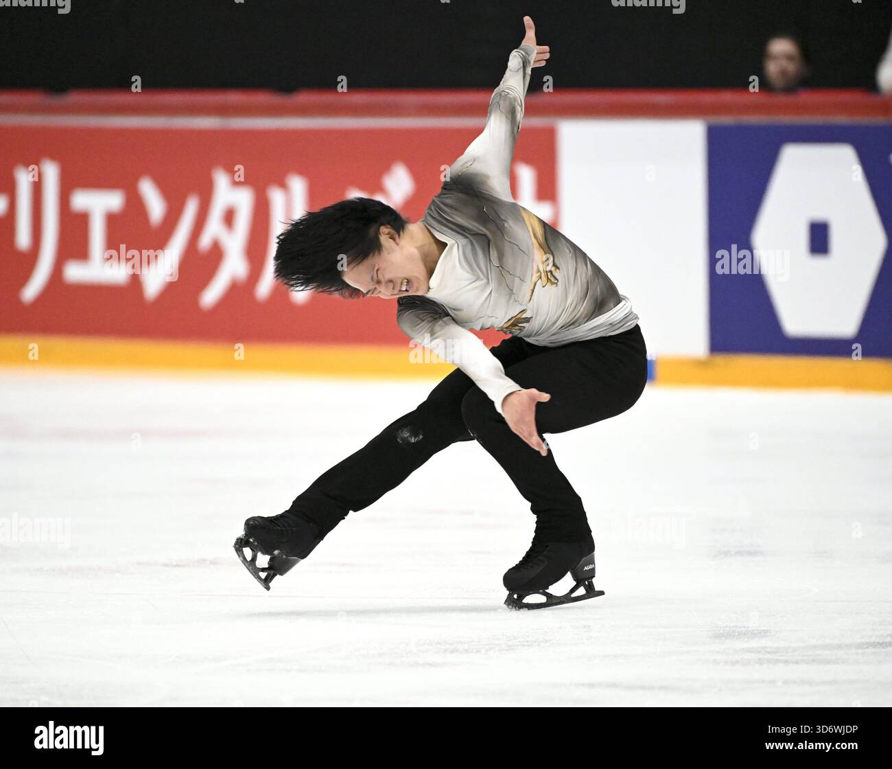 Adam Siao Him Fa of France performs in Men's free skating Program ...